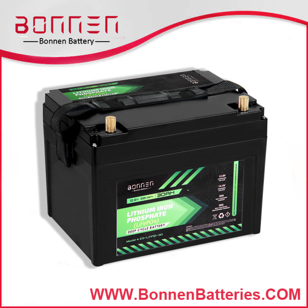 12V 30AH battery with lithium, LIFEPO4 battery pack 12V | Bonnen Battery