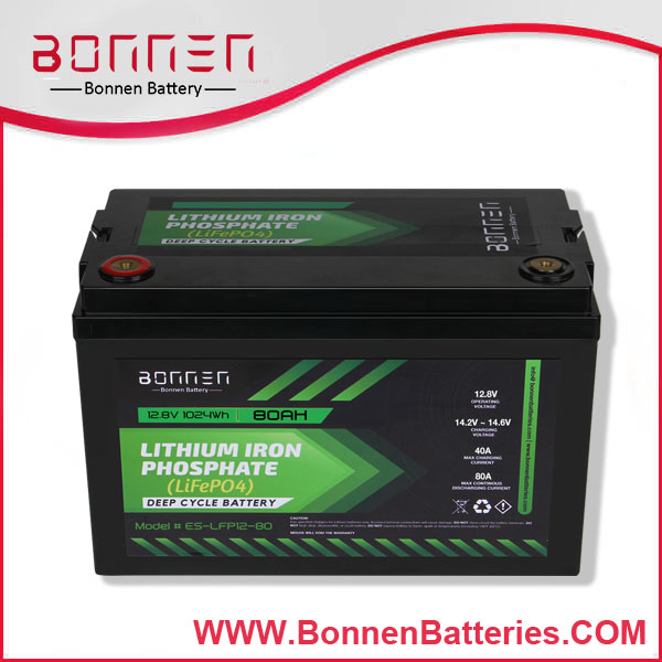 12V 80AH lithium ion battery, LIFEPO4 battery pack 12V | Bonnen Battery