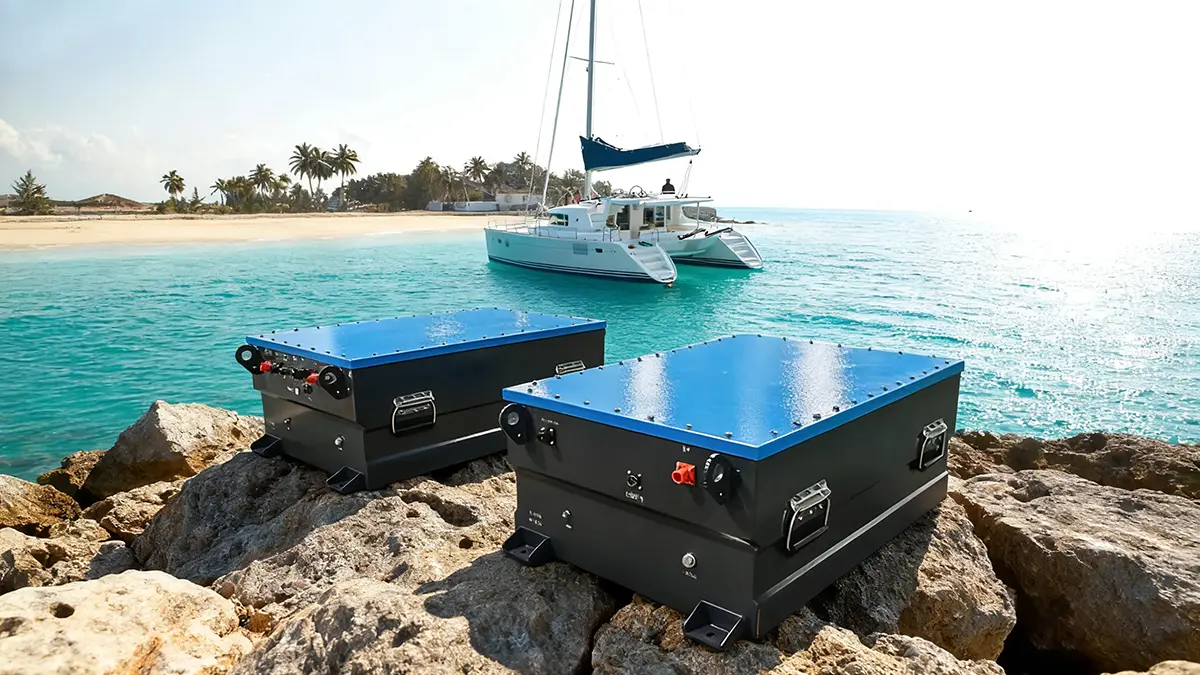 96V / 102V Lithium Boat Battery For Catamaran, Marine Batteries